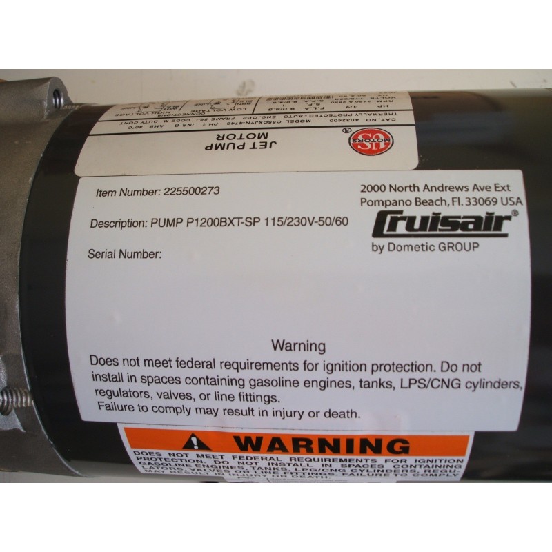 P1200BXT-SP Dometic Seawater Pump | High Performance and Durability